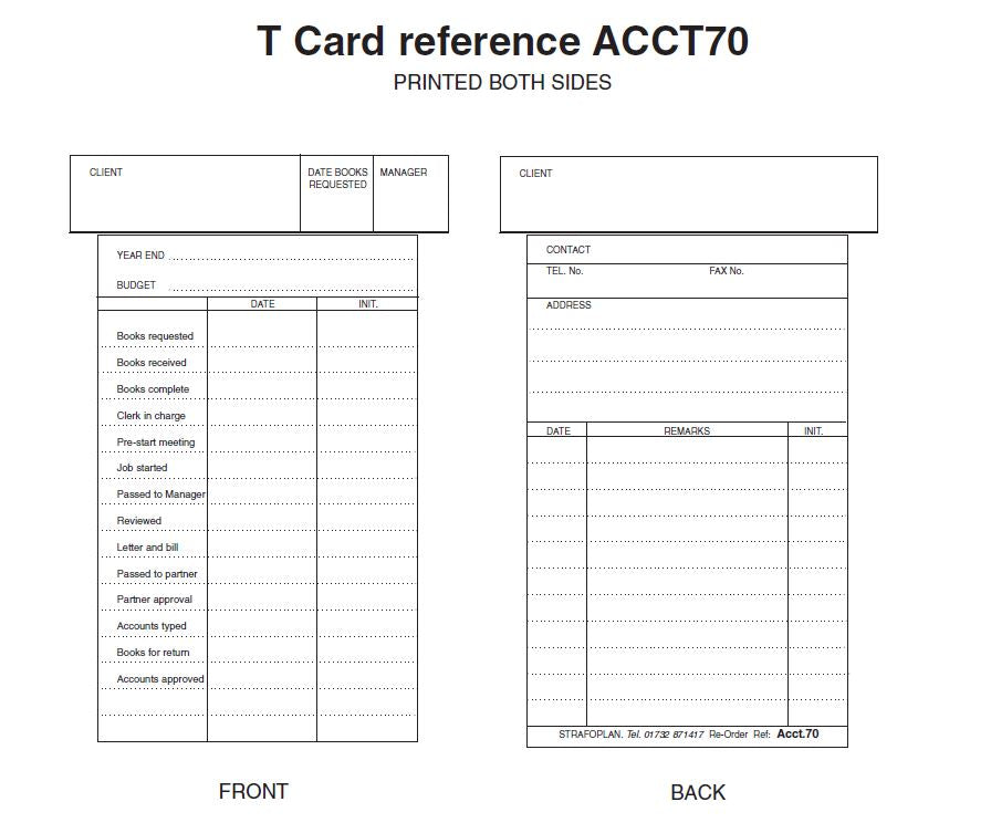 Accountants T Card – T Cards Direct