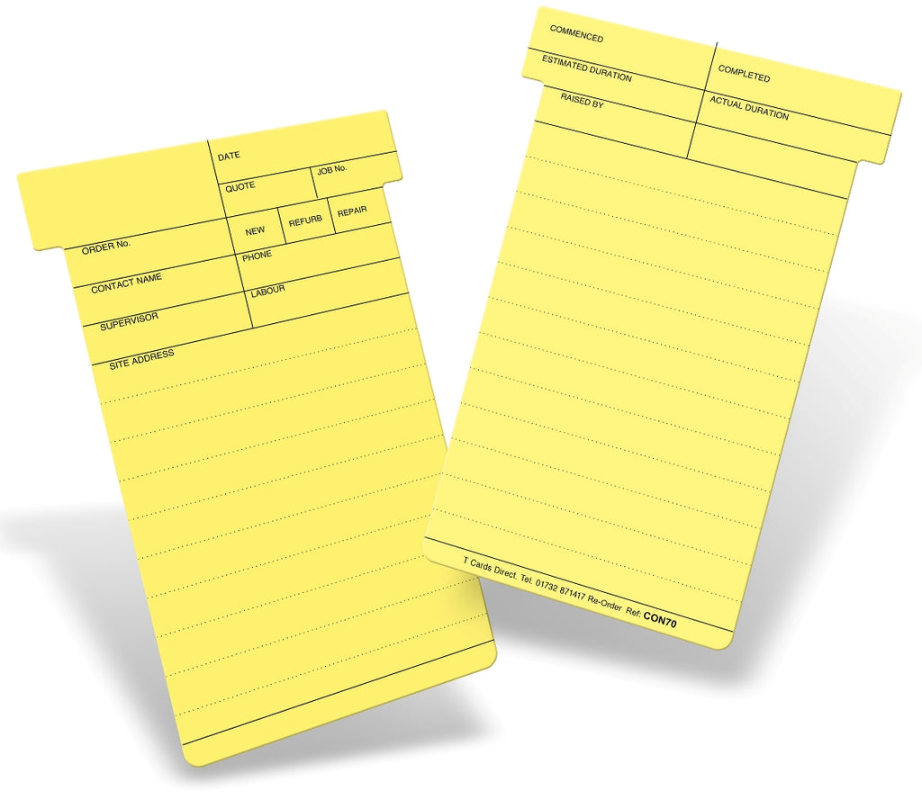 Construction T Card Size 70 – T Cards Direct