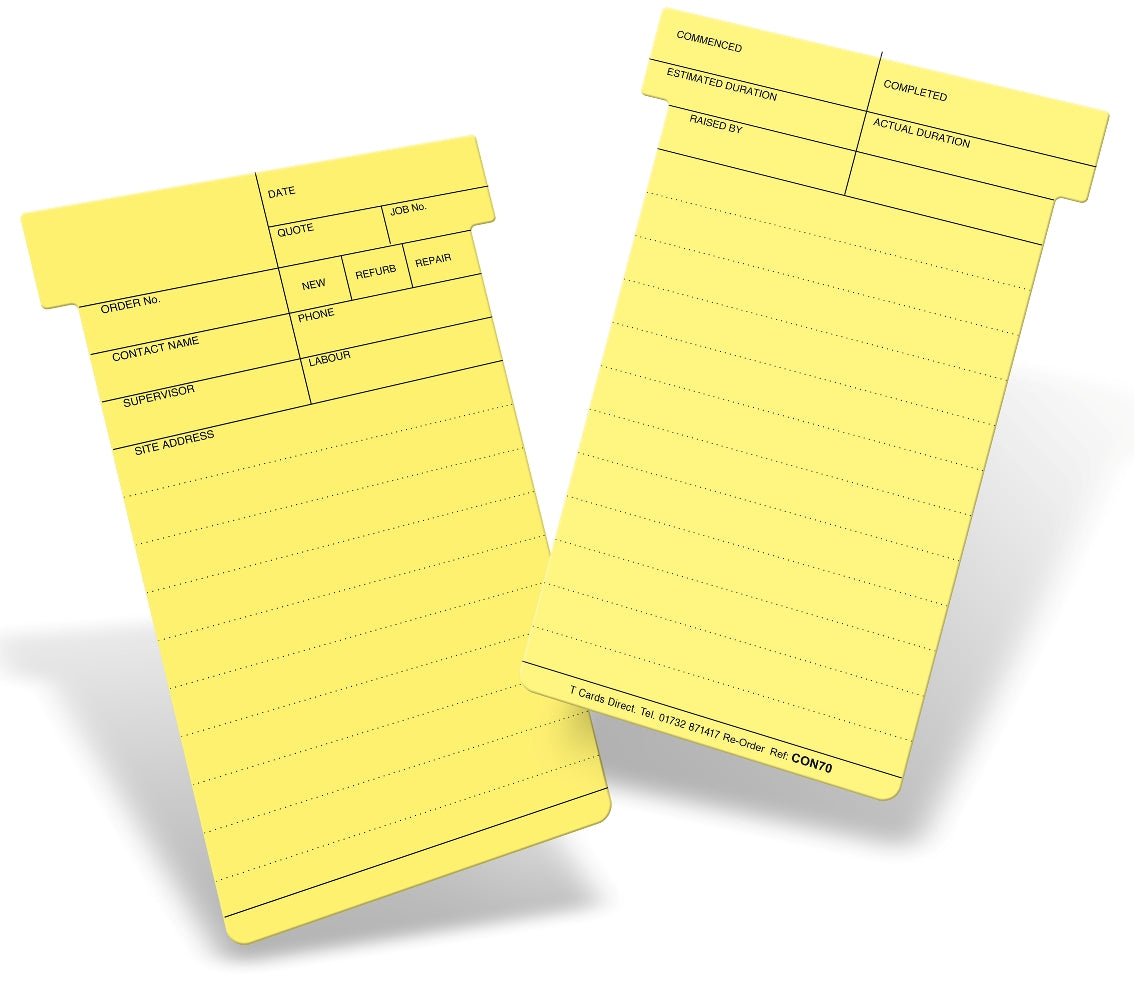 Construction T Card Size 70 – T Cards Direct